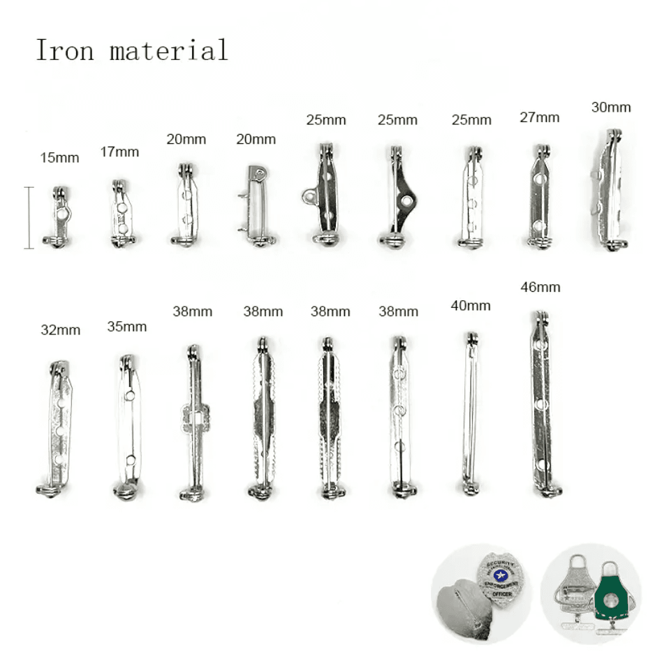 Jewelry making brooch pin back findings secure catch locking pin badge ...